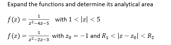 Solved Expand the functions and determine its analytical | Chegg.com