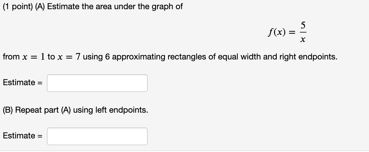 Solved (1 point) Determine y(x) from the given initial value | Chegg.com