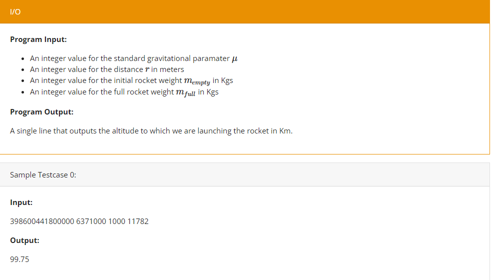 Solved → HW1-B - Lets Launch a Rocket to Space - | Chegg.com