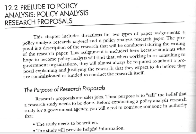 Could you draft an outline for a policy analysis | Chegg.com