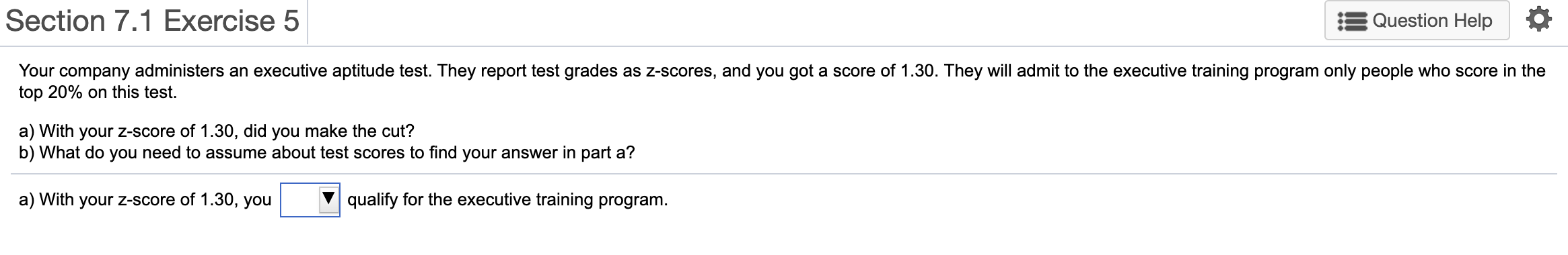 Solved Section 7.1 Exercise 5 Question Help O Your company | Chegg.com