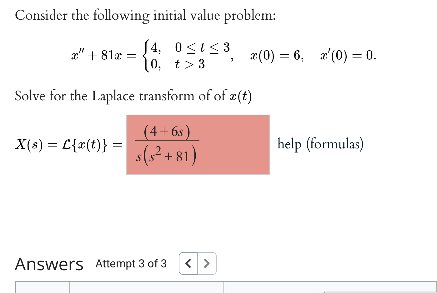 Solved Consider The Following Initial Value Problem