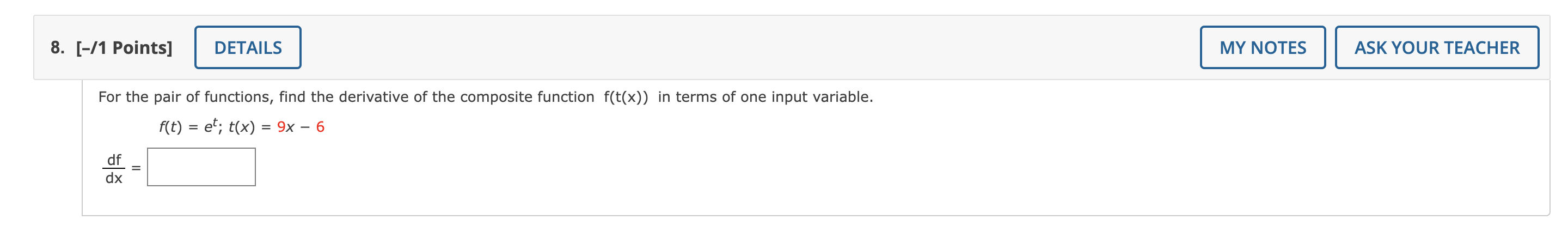 Solved For the pair of functions, find the derivative of the | Chegg.com