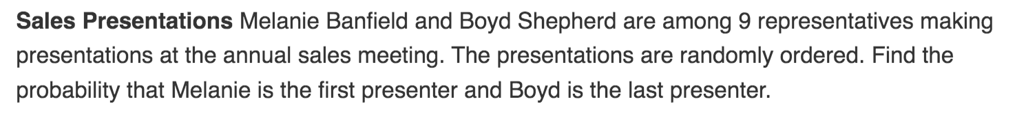Solved Sales Presentations Melanie Banfield and Boyd | Chegg.com