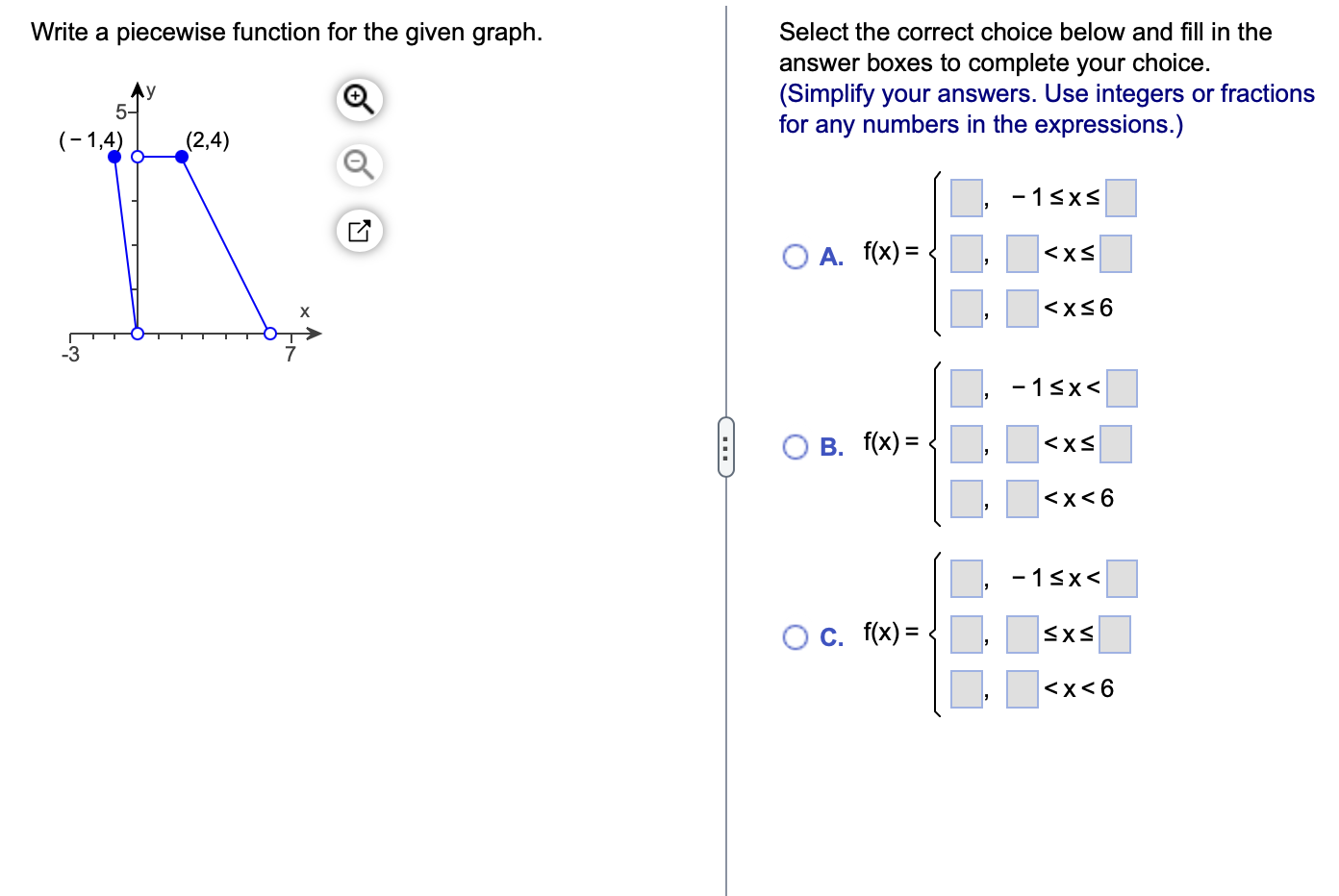 Solved Write a piecewise function for the given graph. | Chegg.com