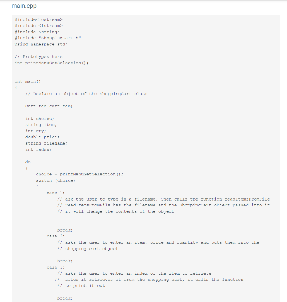 Solved 20.3 Fall 2021 Array of Cart Item Class Create the | Chegg.com