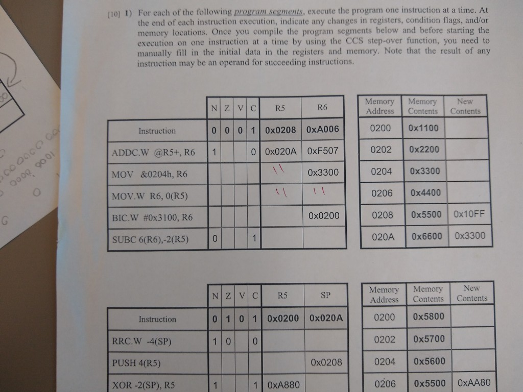 10 1 For Each Of The Following Program Segments 