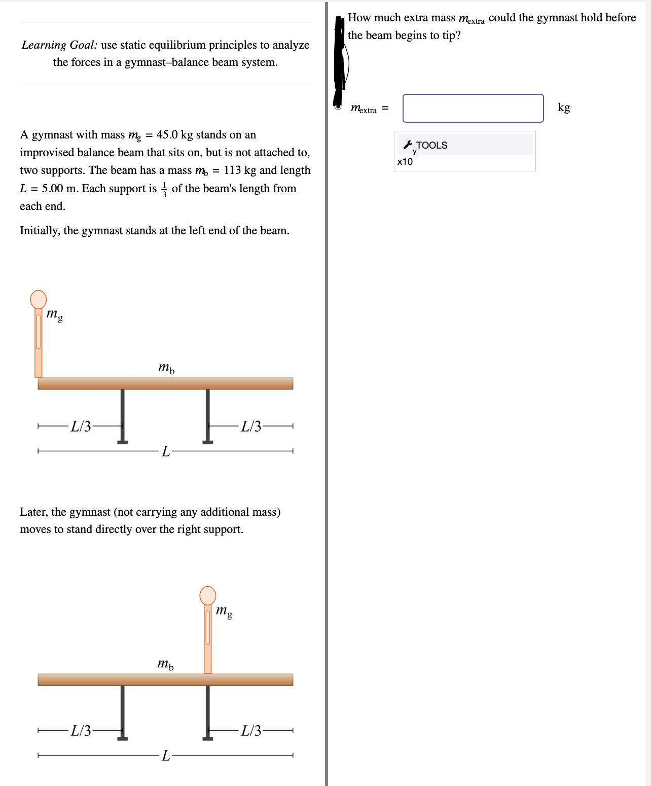 Solved Learning Goal: use static equilibrium principles to | Chegg.com