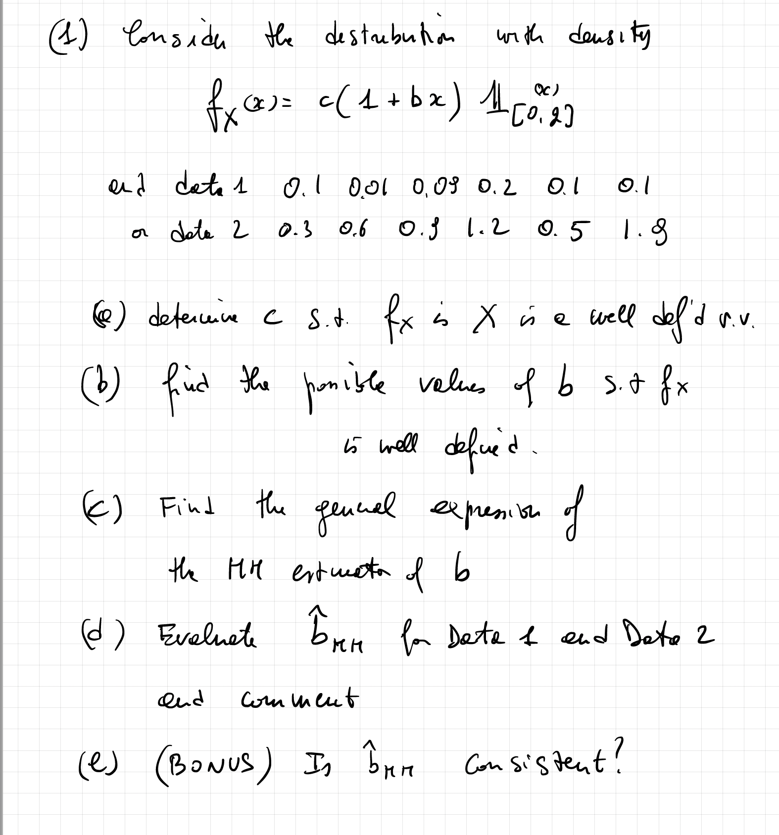Solved (1) ﻿Consider the distribution with | Chegg.com