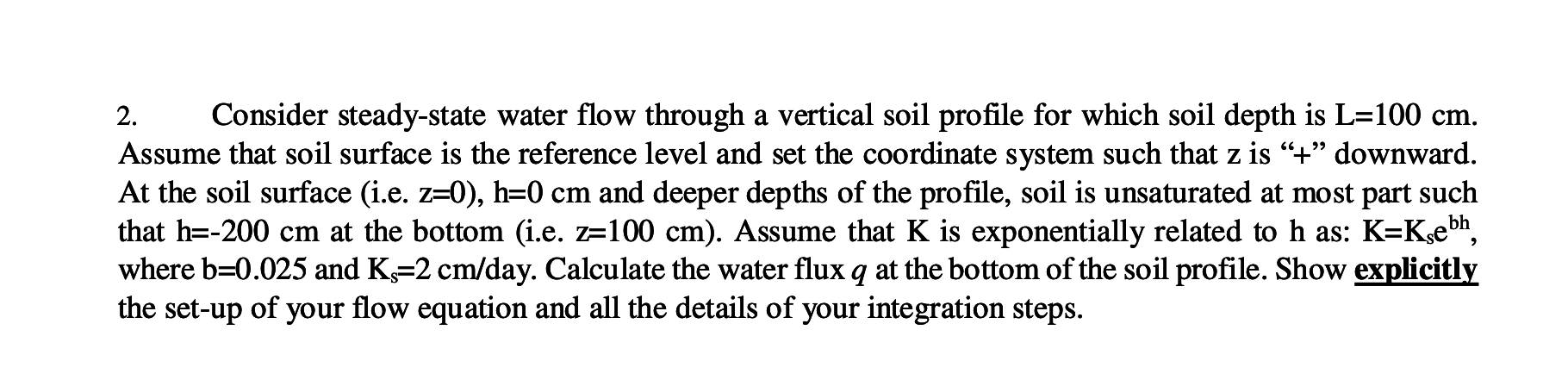 Consider steady-state water flow through a vertical | Chegg.com