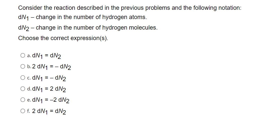 Consider the reaction described in the previous | Chegg.com