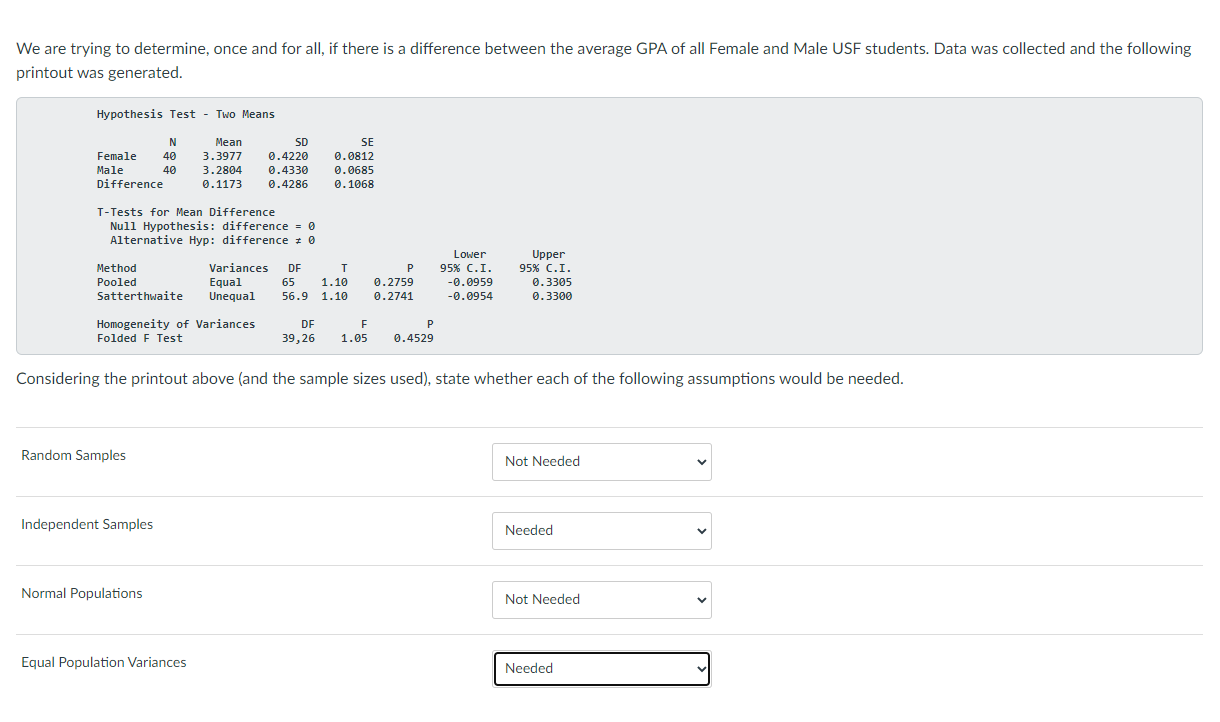 Solved We are trying to determine, once and for all, if | Chegg.com