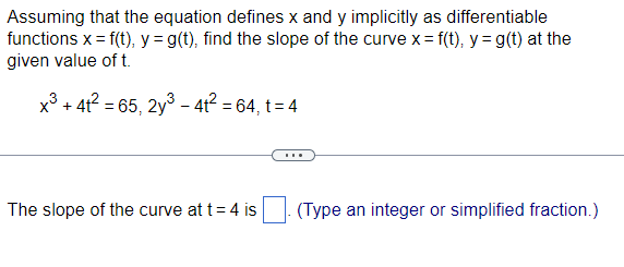 Solved Assuming that the equation defines x and y implicitly | Chegg.com