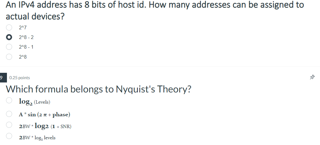 Solved An IPv4 address has 8 bits of host id. How many | Chegg.com