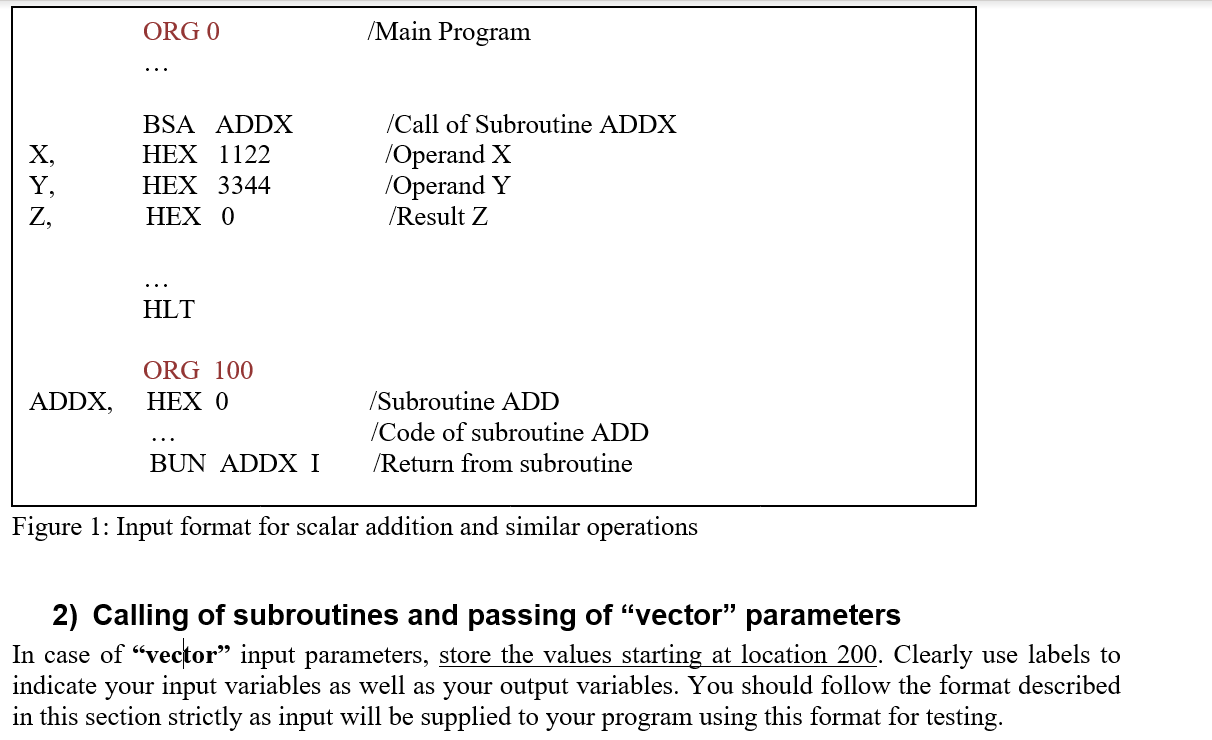 Write Assembly Language Subroutine To Perform The 3474
