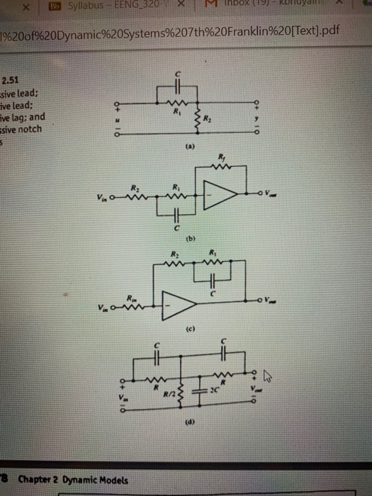 Solved for the circuit to remain stable. Write the dynamic | Chegg.com