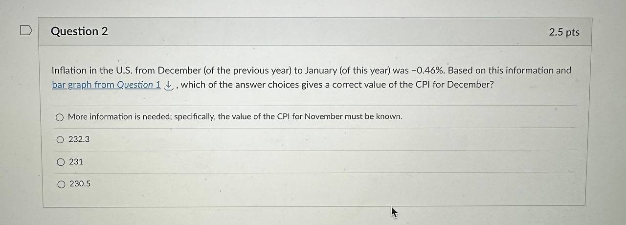 Solved Use the following information to answer questions 1 | Chegg.com