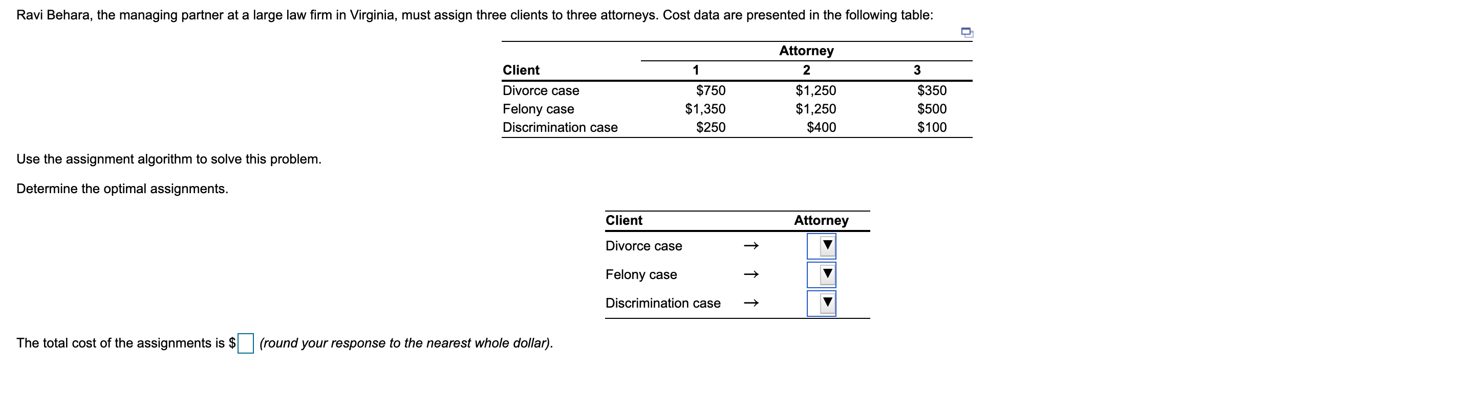 Solved Ravi Behara, the managing partner at a large law firm | Chegg.com