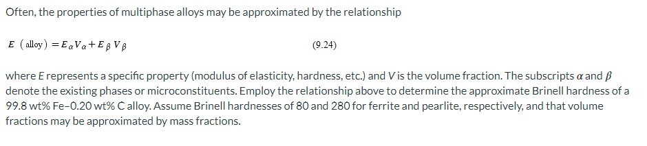 Solved Often, the properties of ﻿multiphase alloys may be | Chegg.com