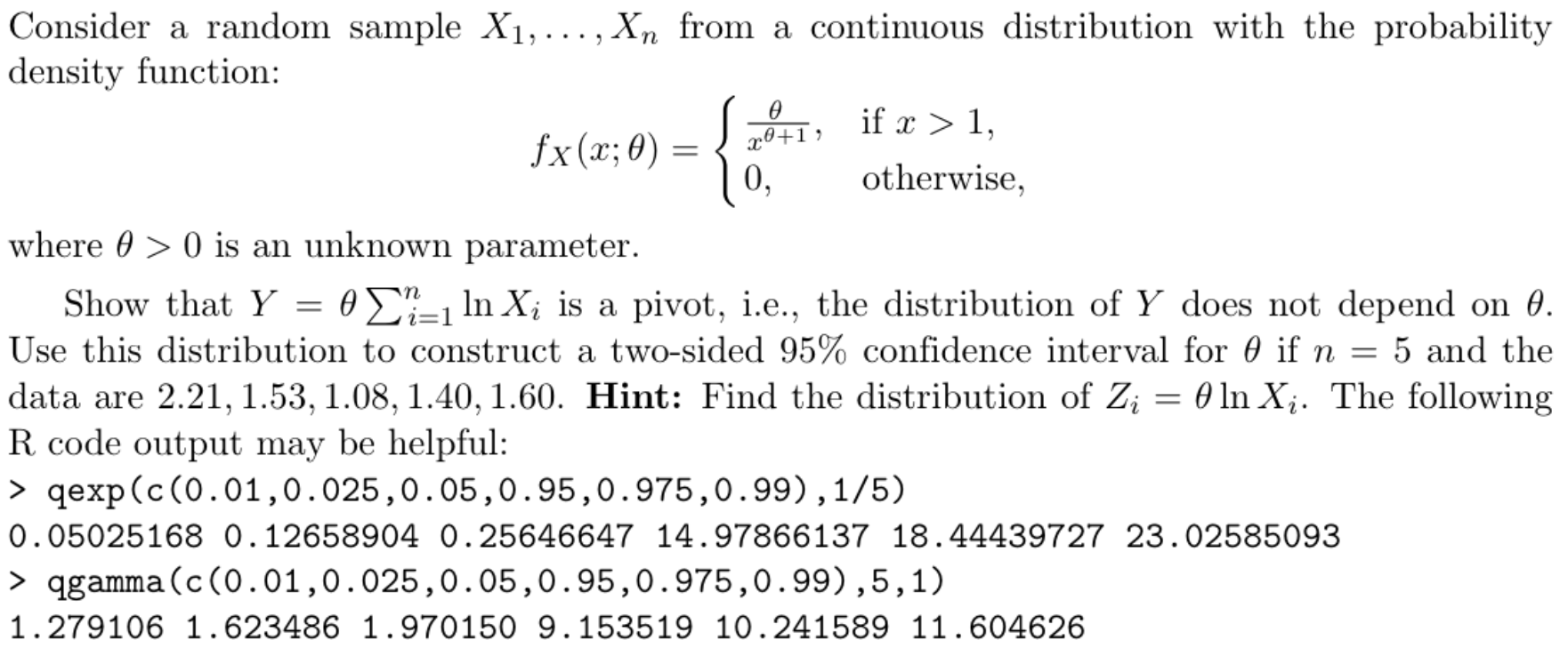 Solved Consider a random sample X1,…,Xn from a continuous | Chegg.com