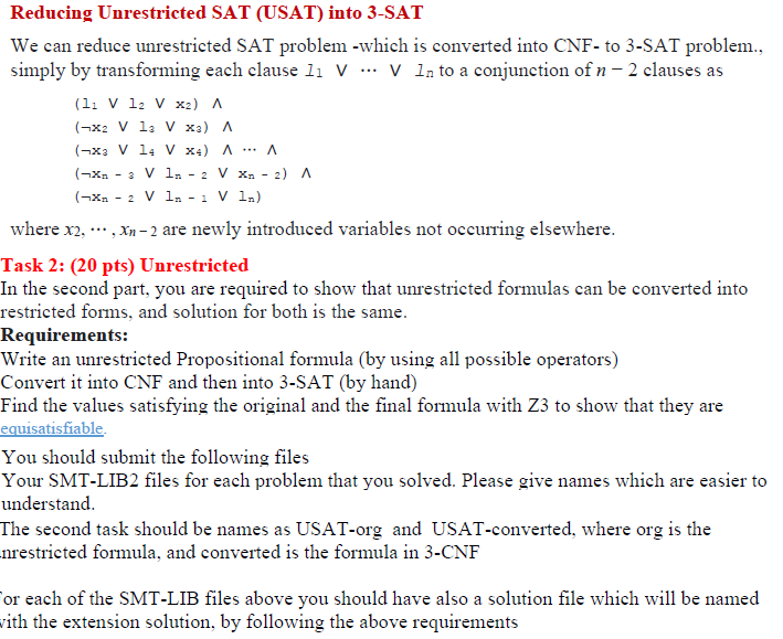 It is about transformm problem. The Z3 theorem | Chegg.com