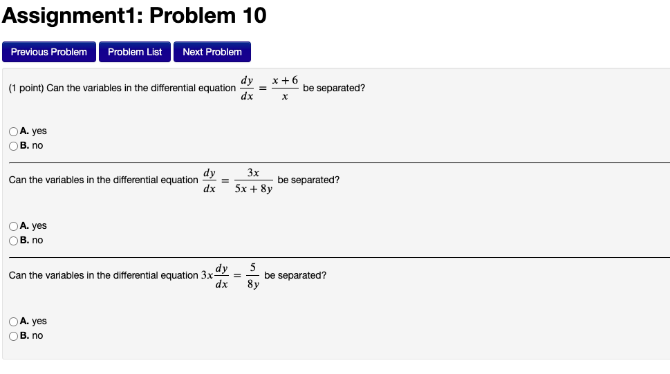 Solved Assignment1 Problem 10 Previous Problem Problem List 9520