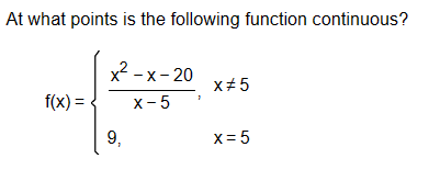 Solved At what points is the following function | Chegg.com