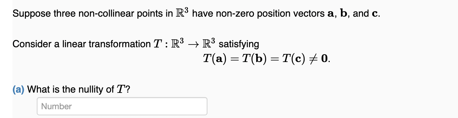 Solved Suppose three non-collinear points in R3 have | Chegg.com