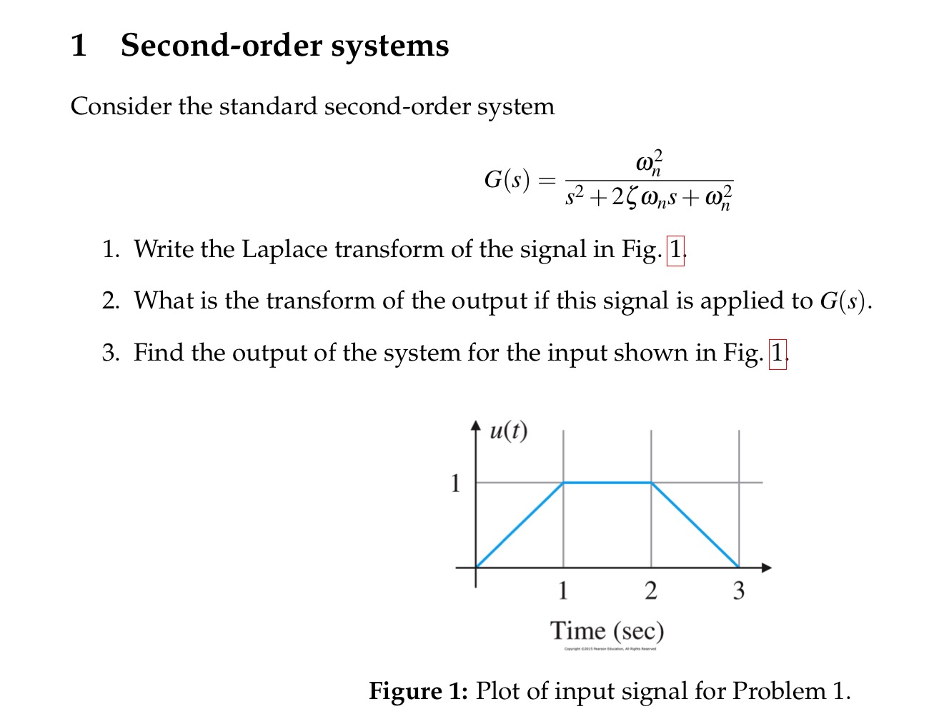 Solved 1 Second-order systems Consider the standard | Chegg.com