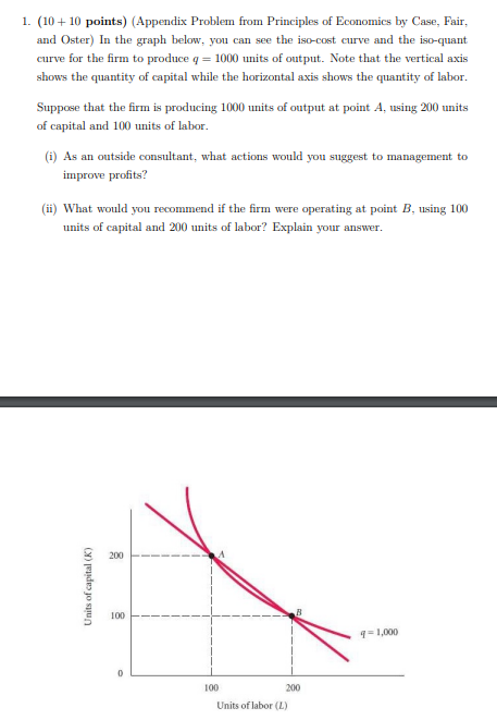 Solved 1. (10+10 points) (Appendix Problem from Principles | Chegg.com