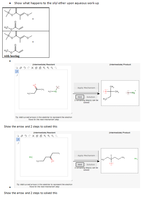 Solved Show what happens to the silyl ether upon aqueous | Chegg.com