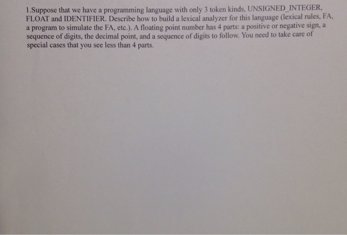 Solved Suppose That We Have A Programming Language With Only 8129
