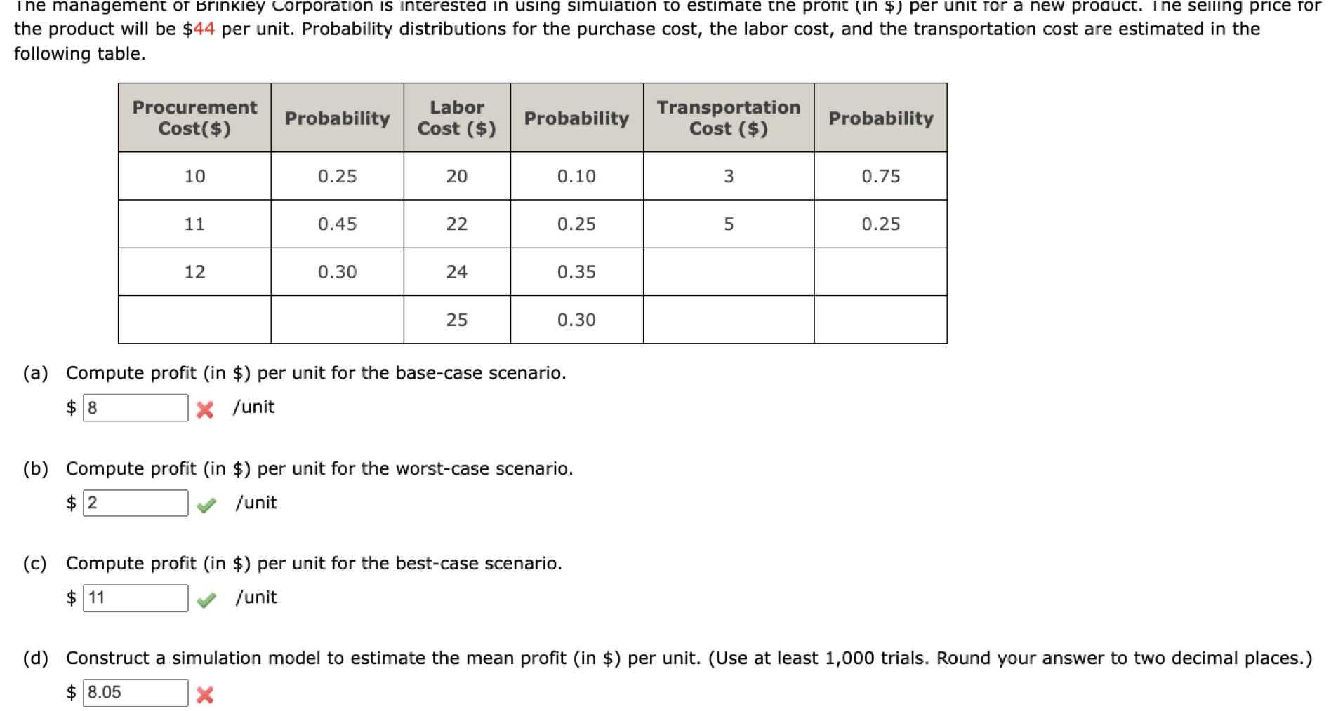 Solved The management of Brinkley Corporation is interested | Chegg.com