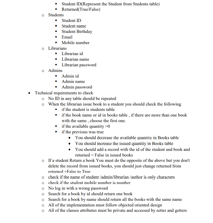 Solved Assignment 1 University Library System In this | Chegg.com