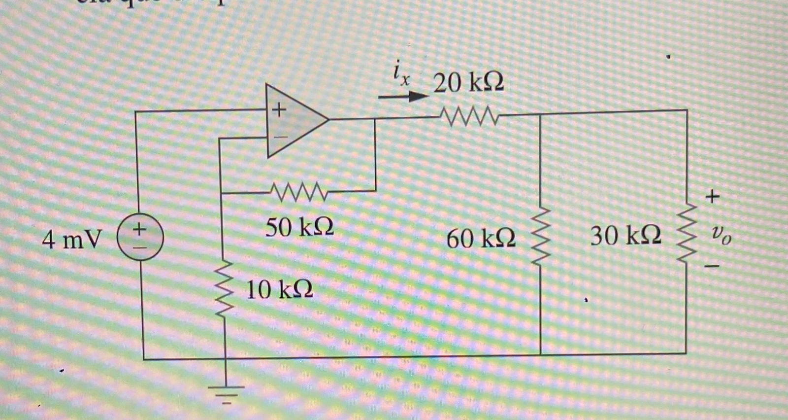 Solved Find ix and Vo, using op amp analysis | Chegg.com
