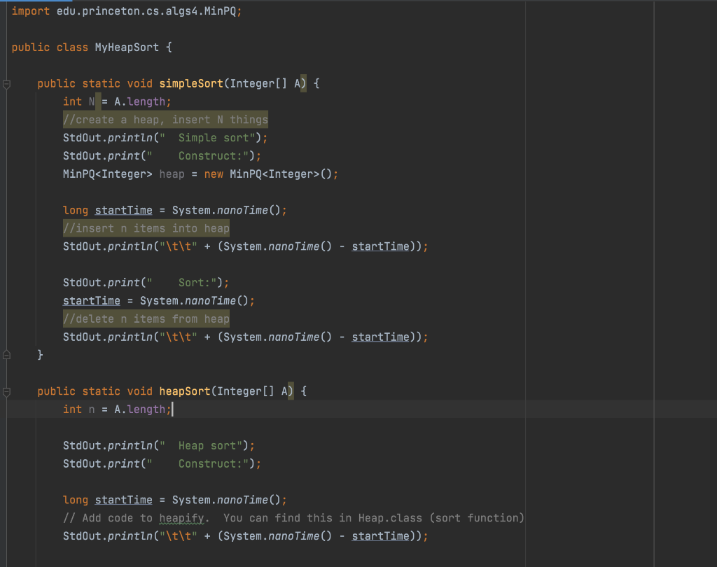 Solved import edu.princeton.cs.algs4. MinPQ; public class | Chegg.com
