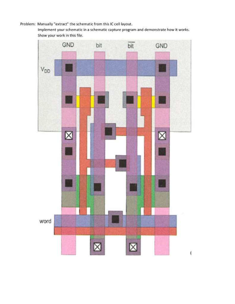 Problem: Manually "extract" the schematic from this | Chegg.com