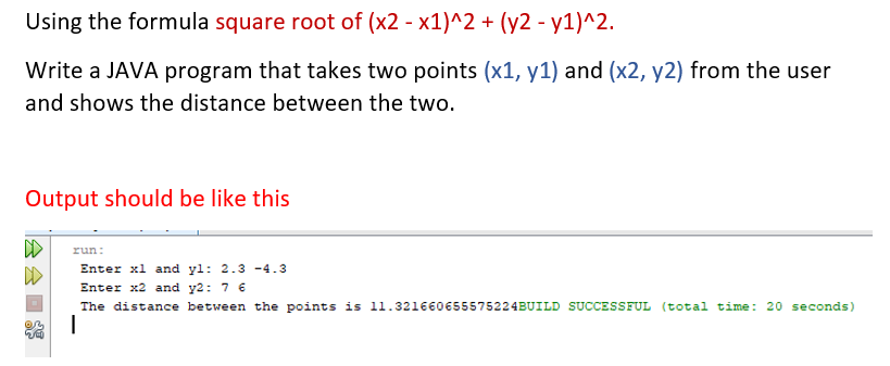 Using the formula square root of (x2−x1)∧2+(y2−y1)∧2. | Chegg.com