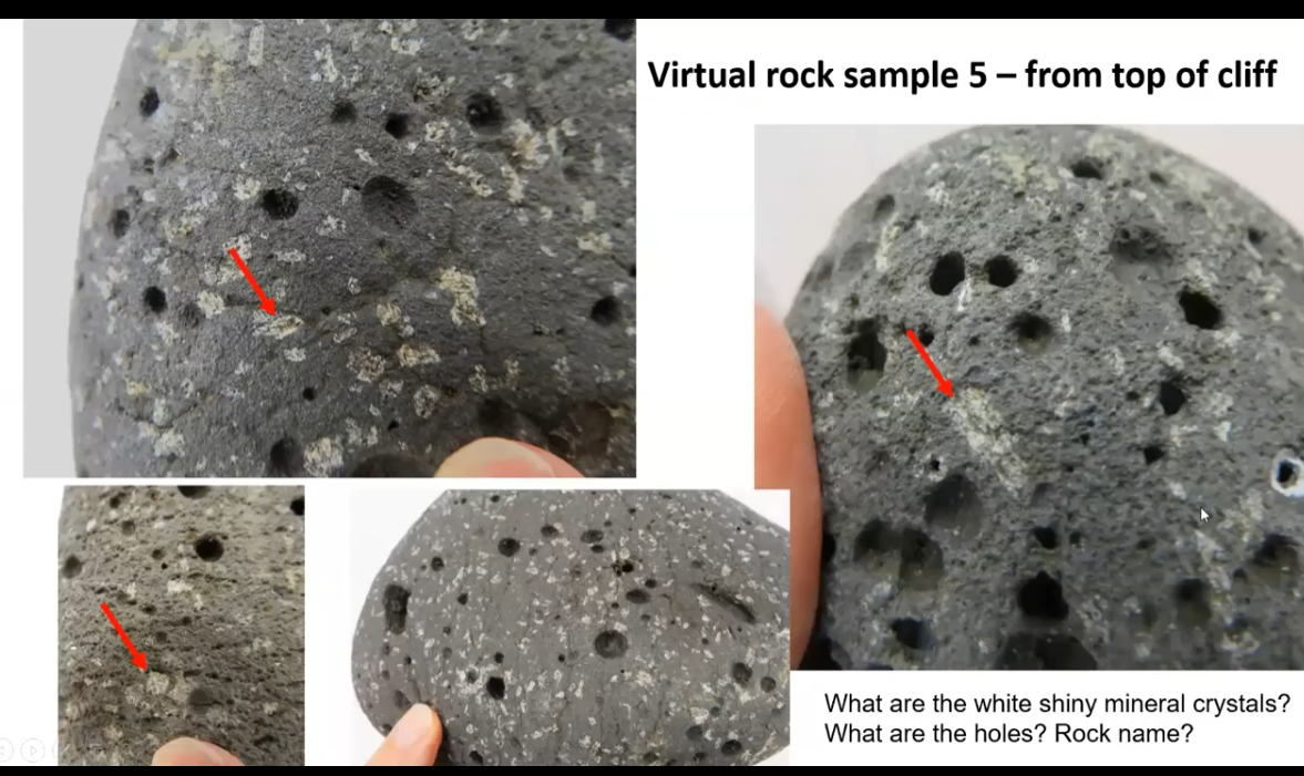 Solved C. Table of virtual rock sample descriptions - Fill | Chegg.com
