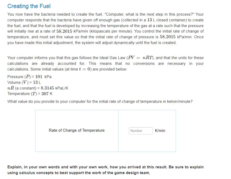 Solved Creating the Fuel You now have the bacteria needed to | Chegg.com