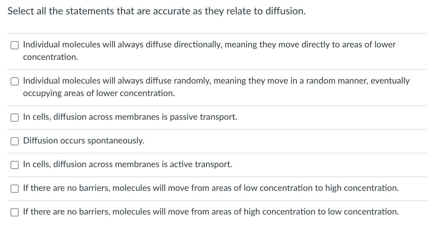 Solved Select all the statements that are accurate as they | Chegg.com