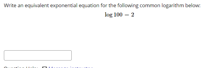 Solved log32 2 is equivalent to AB = C where 5 А ,B= and C 1 | Chegg.com