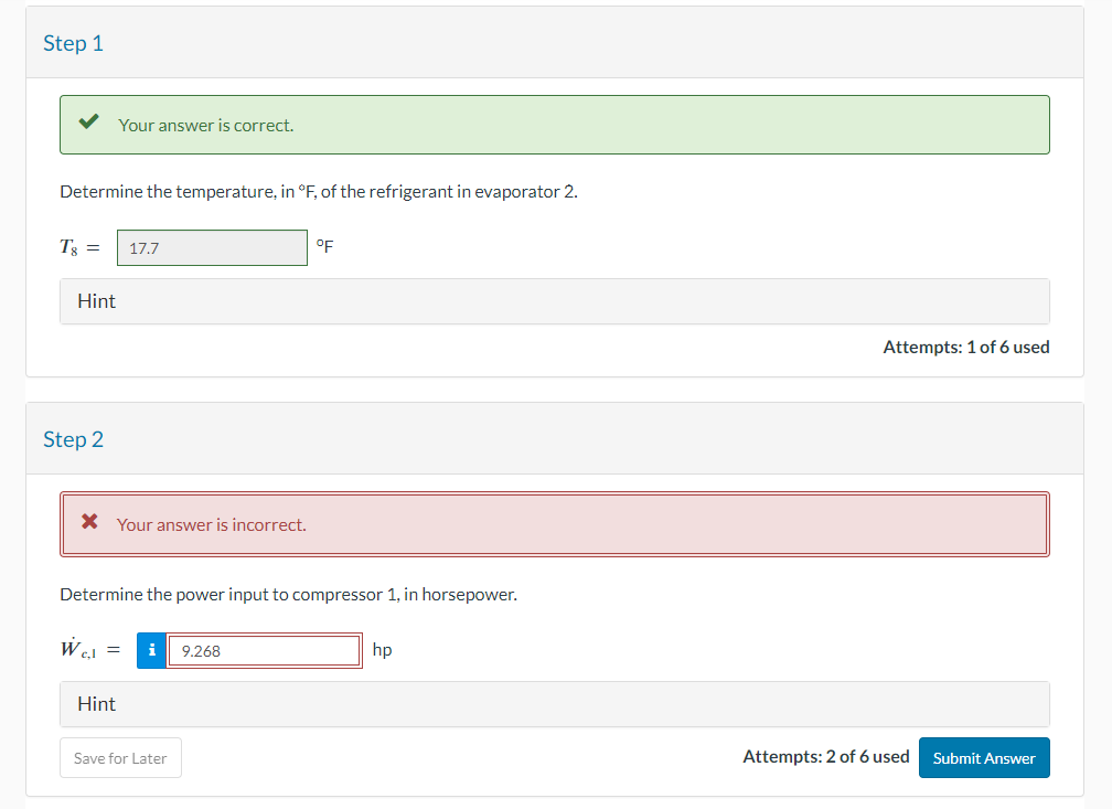 Solved The Figure Shows A Two Stage Vapor Compression