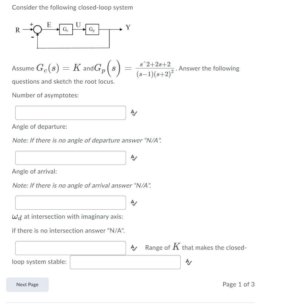 Solved Consider the following closed-loop system E U R G Y | Chegg.com