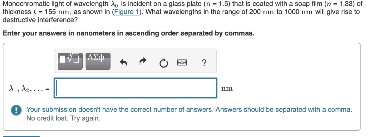 Solved Monochromatic light of wavelength λ0 is incident on a | Chegg.com