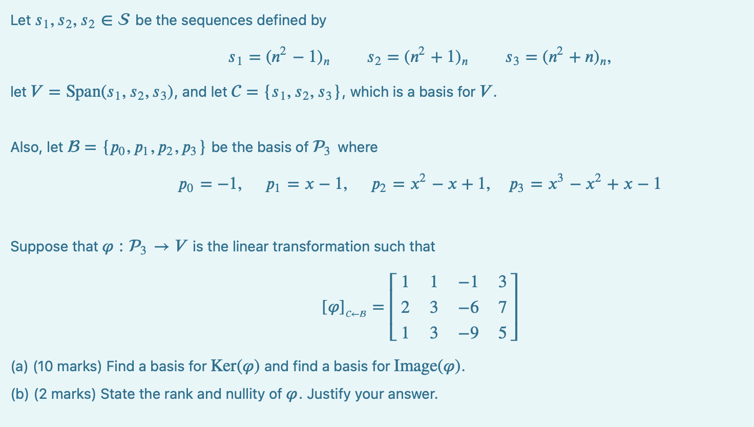 Solved Let s1,s2,s2∈S be the sequences defined by | Chegg.com