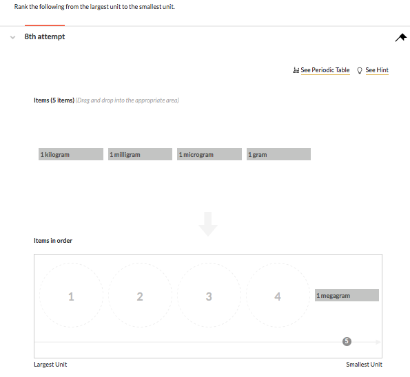 Solved Rank the following from the largest unit to the | Chegg.com