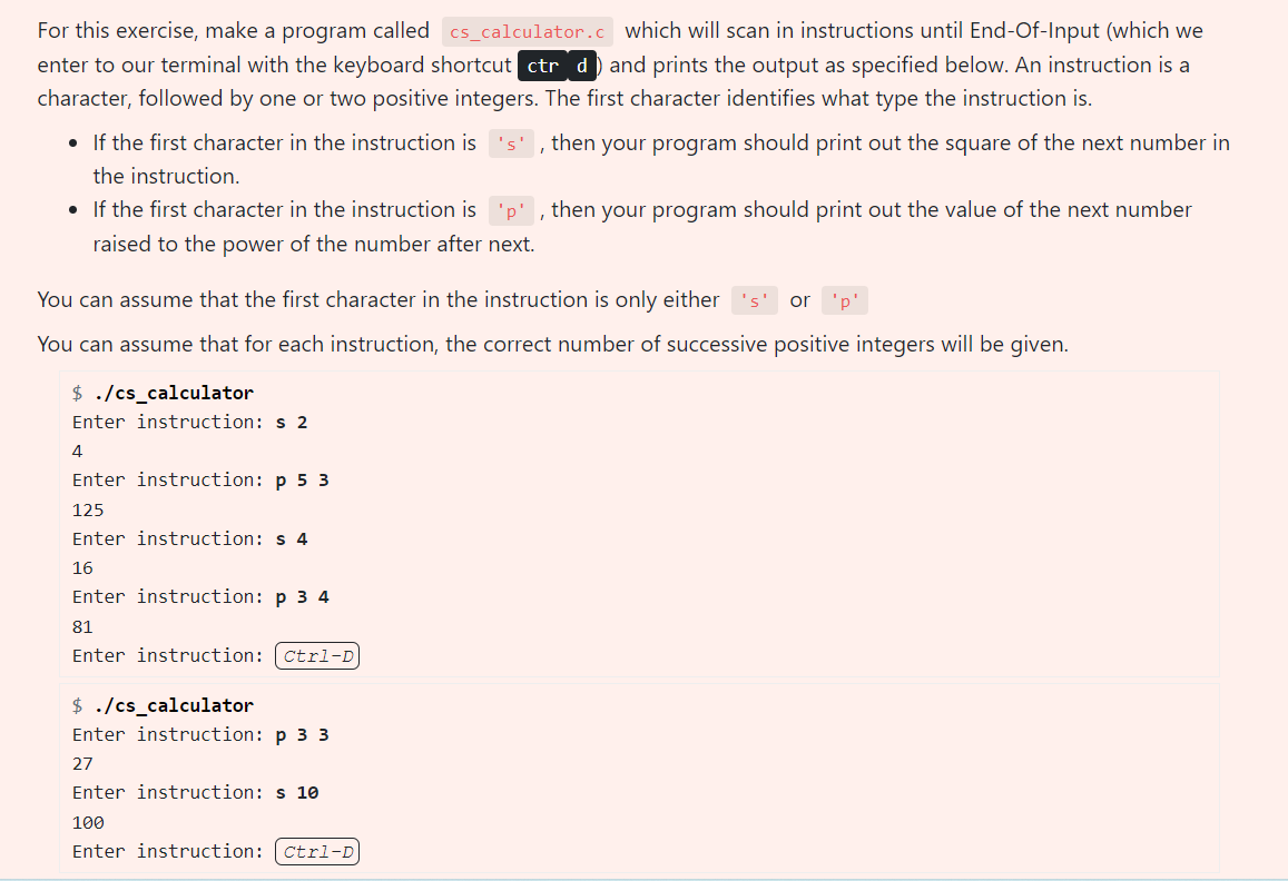 Solved For this exercise, make a program called which will | Chegg.com