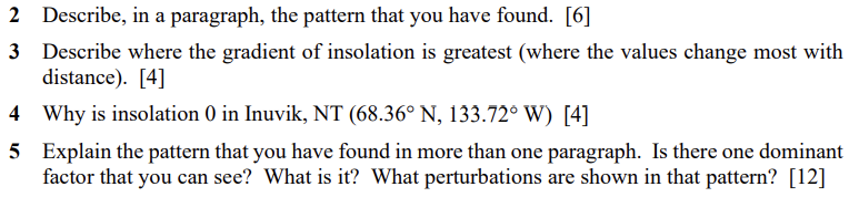 Solved 2 Describe, in a paragraph, the pattern that you have | Chegg.com