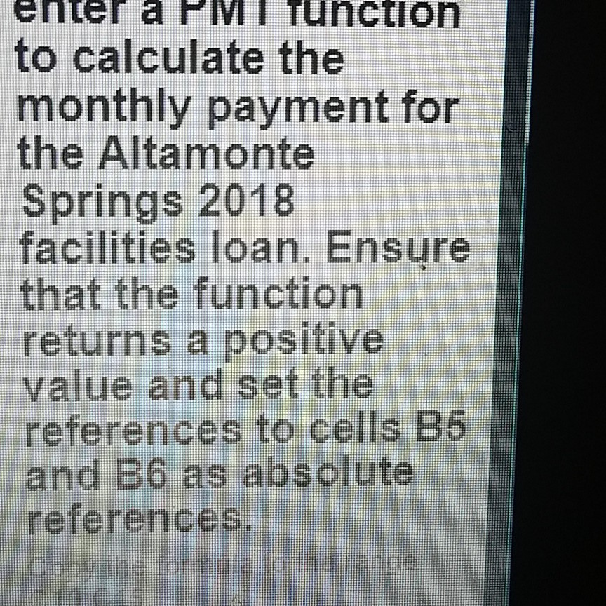 Solved on a loan worksheet in cell c9 enter a PMT function | Chegg.com